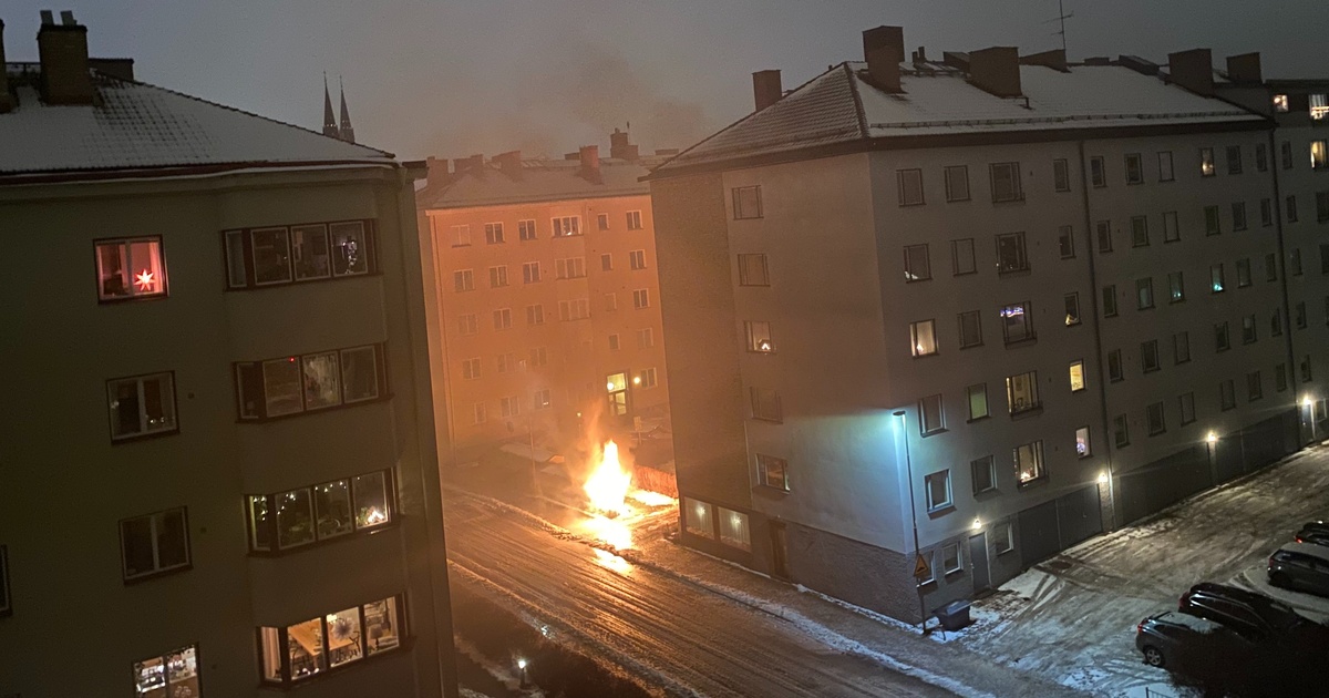 Sophus brann i centrala Uppsala – vittne såg misstänkta