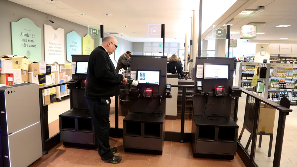 Självscanning på Systembolaget i Visby – en succé