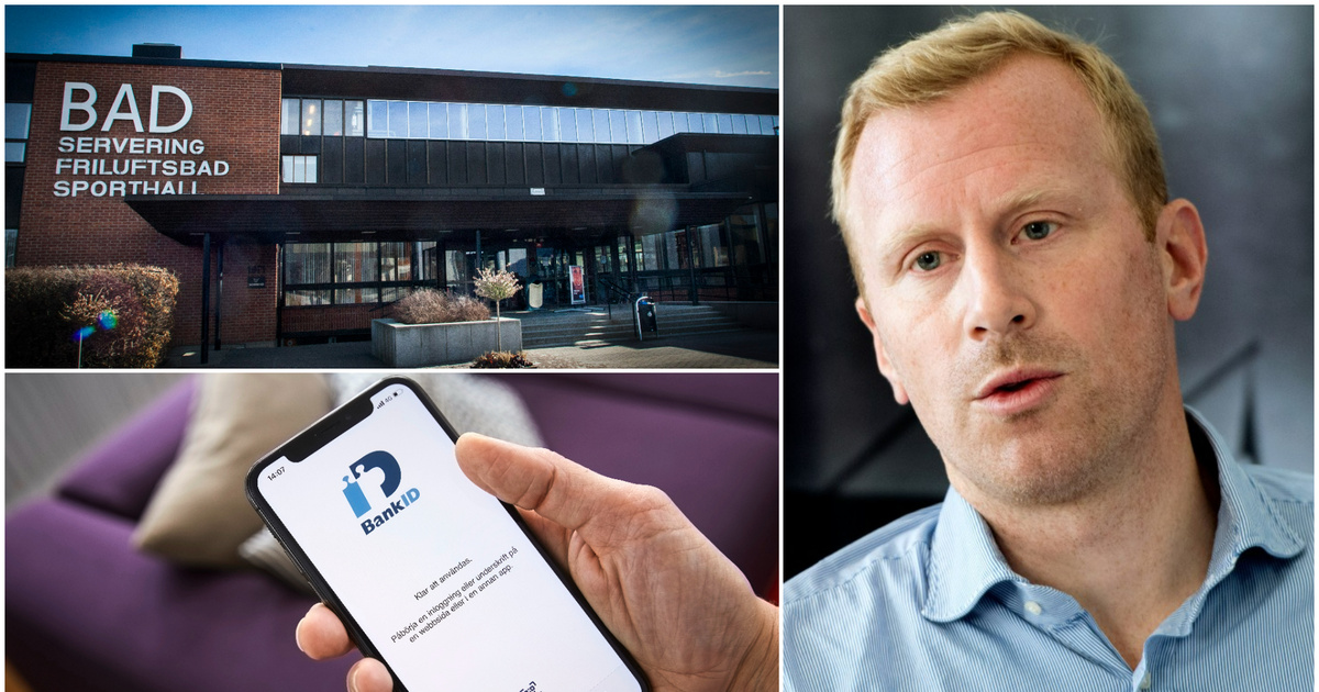 Bank-ID för att bada – men inte i Norrköping