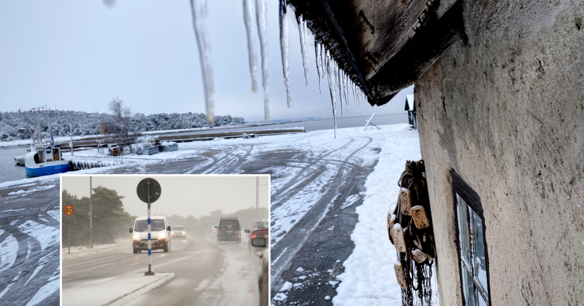 Kylan kan göra vägarna farliga • Snö och kallare väder drar in över ön ...