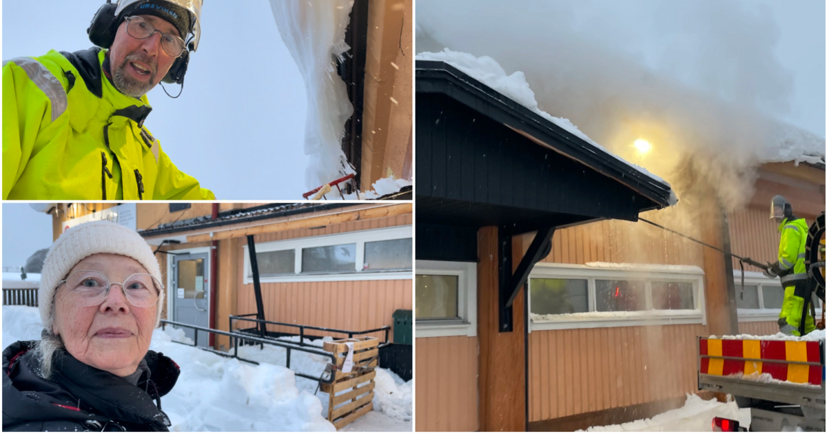 Risk för ras från taket – Reseinfo håller stängt