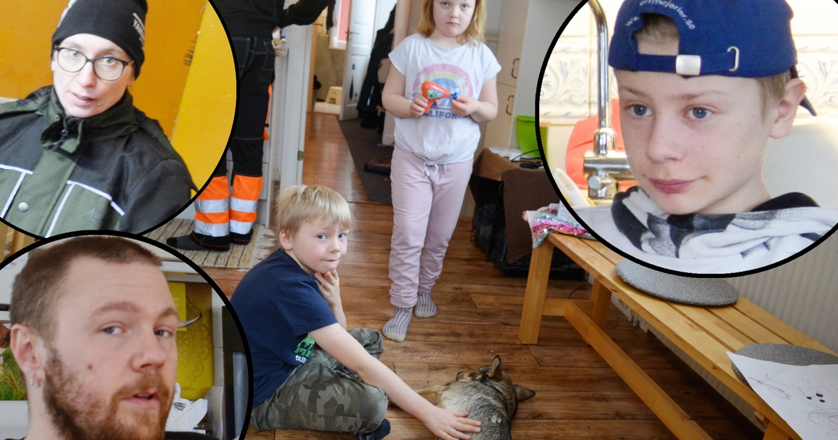 Många bitar i Linda och Henriks familjepussel • Har fyra barn och ...