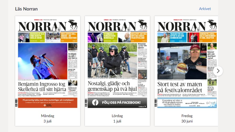 Problem med utdelningen – Norran låser upp e-tidningen