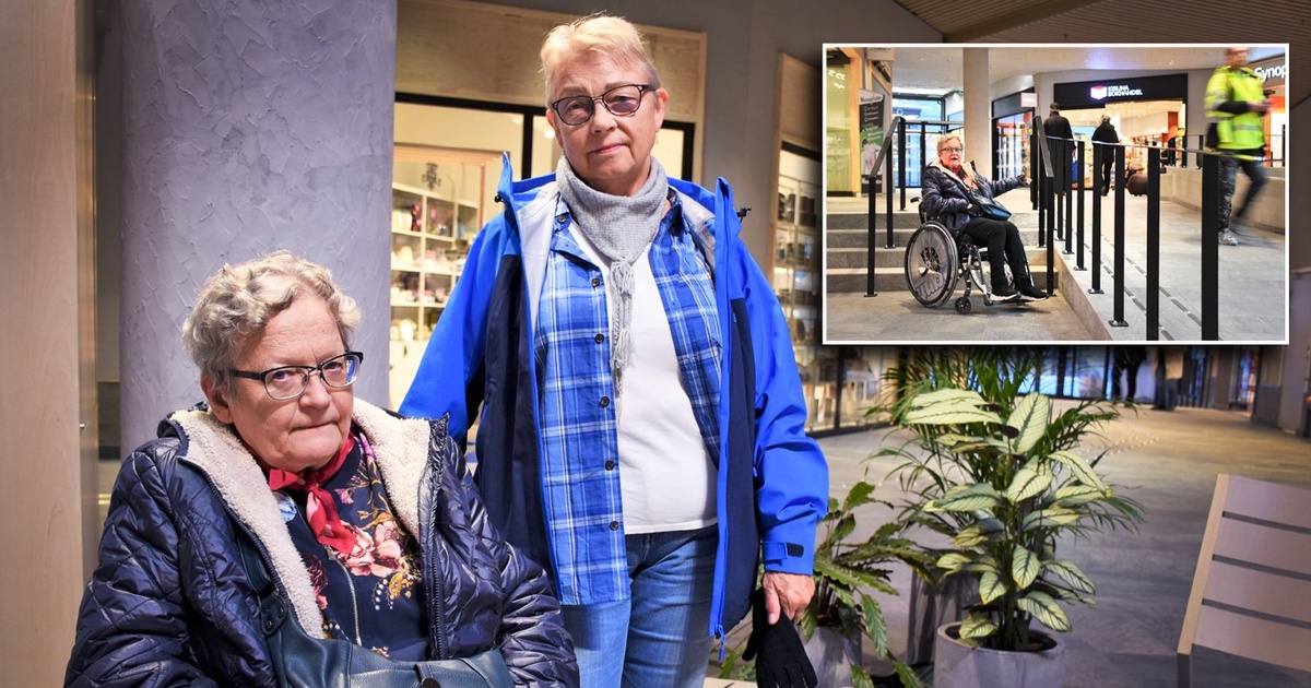 MS-sjuka Anneli kan inte själv åka in i gallerian – det tar stopp direkt innan för dörren: "Jag ...