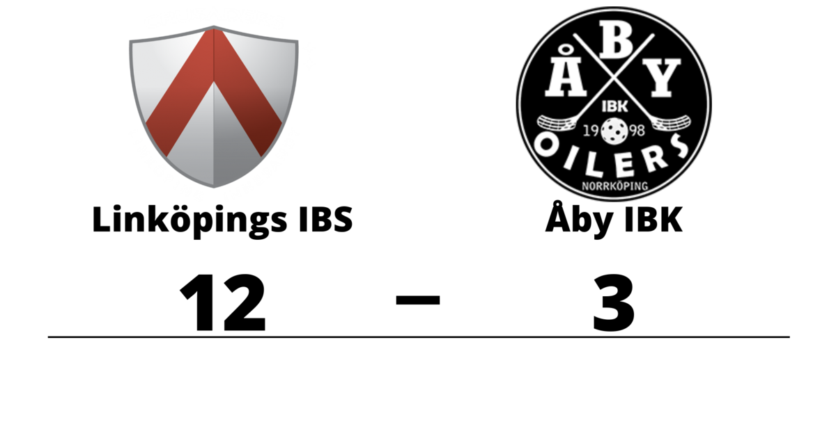 Linköpings IBS utklassade Åby IBK på hemmaplan