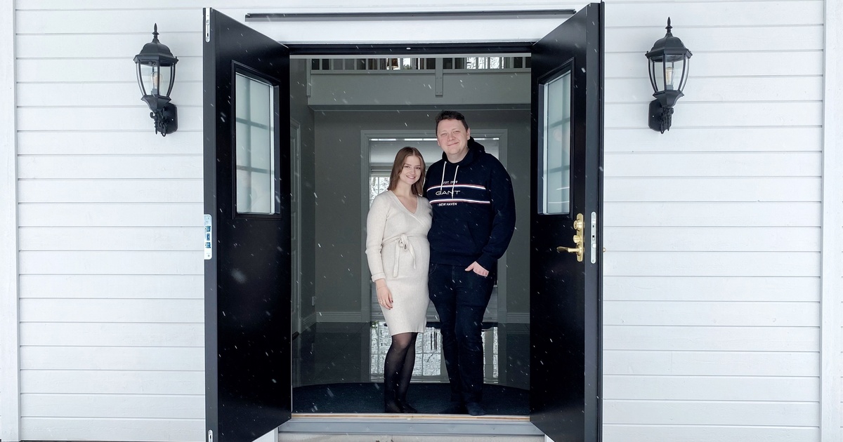 Amanda och Johan byggde klart sitt hus på ett år